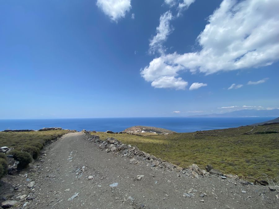 buildable property in fellos andros beautiful sea view